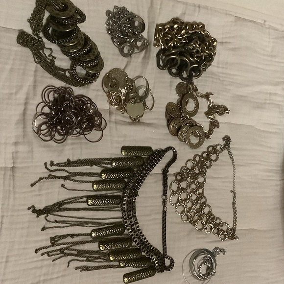 Accessories | Assorted Metallic Jewelry Collection | Poshmark